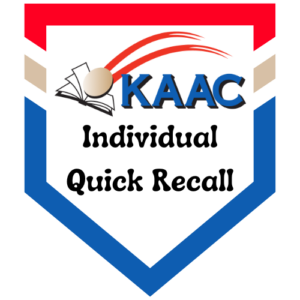 Individual Quick Recall - The Kentucky Association for Academic Competition